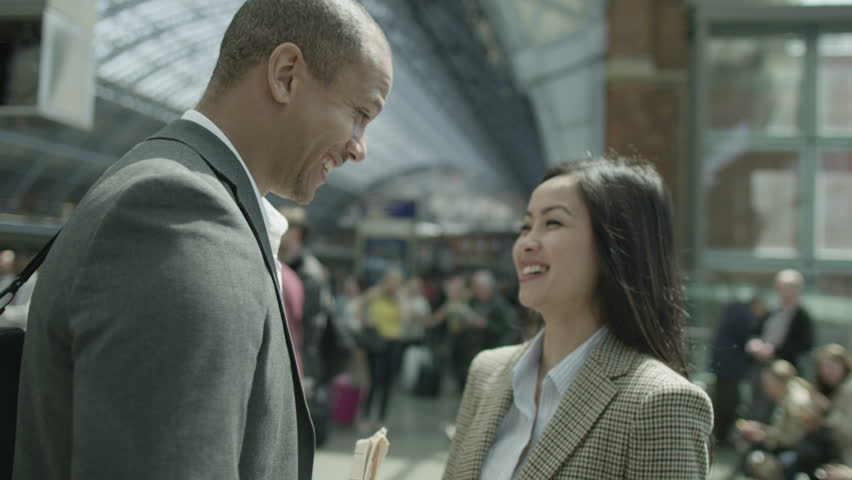 young professional friends business colleagues chat Stock Footage Video ...