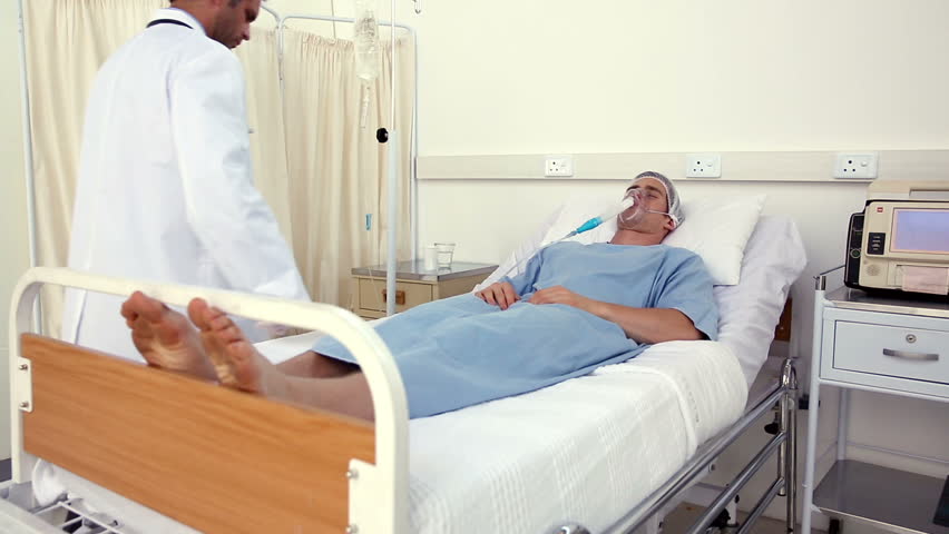 Doctor Checking Patient in Bed Stock Footage Video (100% Royalty-free ...