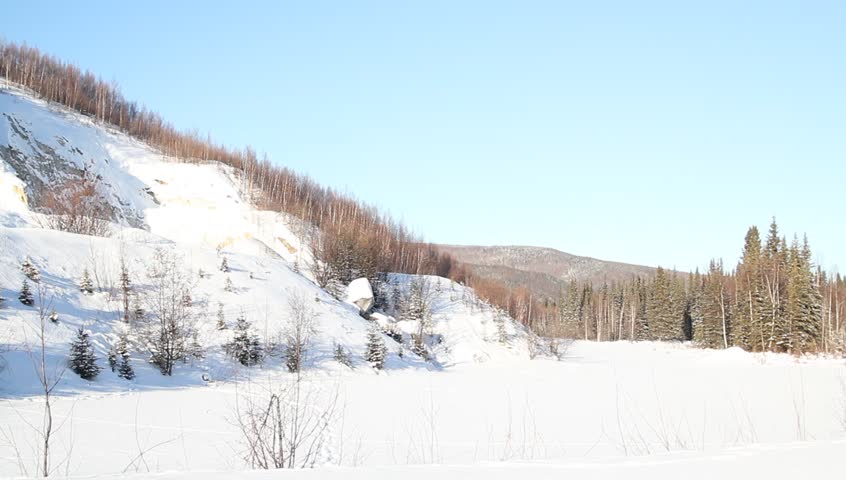 snow mountains alaska tundra rocky covered Stock Footage Video (100% ...