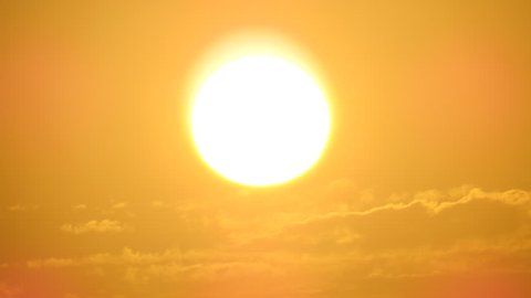Time Lapse Extremely Large Bright Sun Stock Footage Video (100% Royalty ...