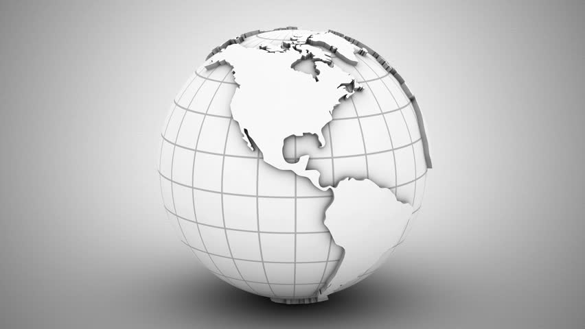 globe gray background loop Stock Footage Video (100% Royalty-free ...