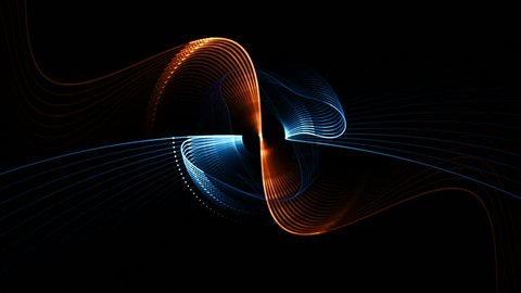 Hot Cold Stream Flowing On Black Stock Footage Video (100% Royalty-free ...