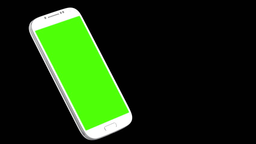 mobile flat animated icon on green Stock Footage Video (100% Royalty ...