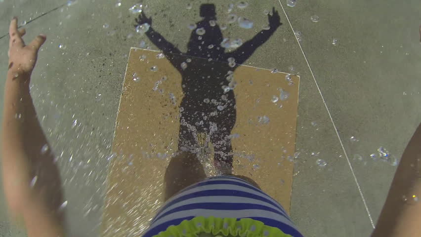 gopro pov kids playing water park Stock Footage Video (100% Royalty ...