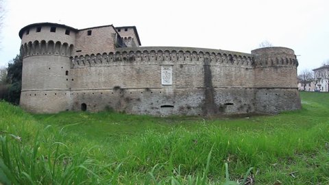 Rocca Di Ravaldinocaterina Sforza Castle Forli Stock Footage Video (100 ...