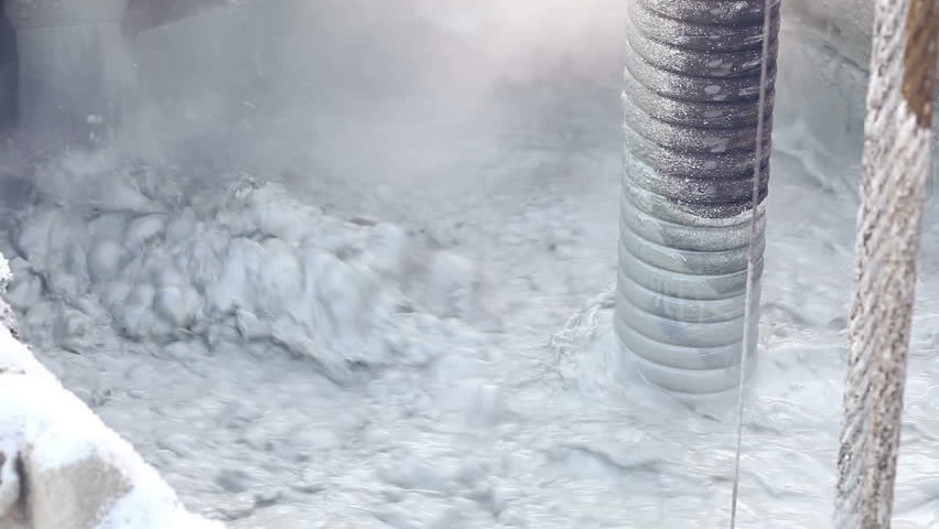 well boring using bentonite mortar framework Stock Footage Video (100% ...