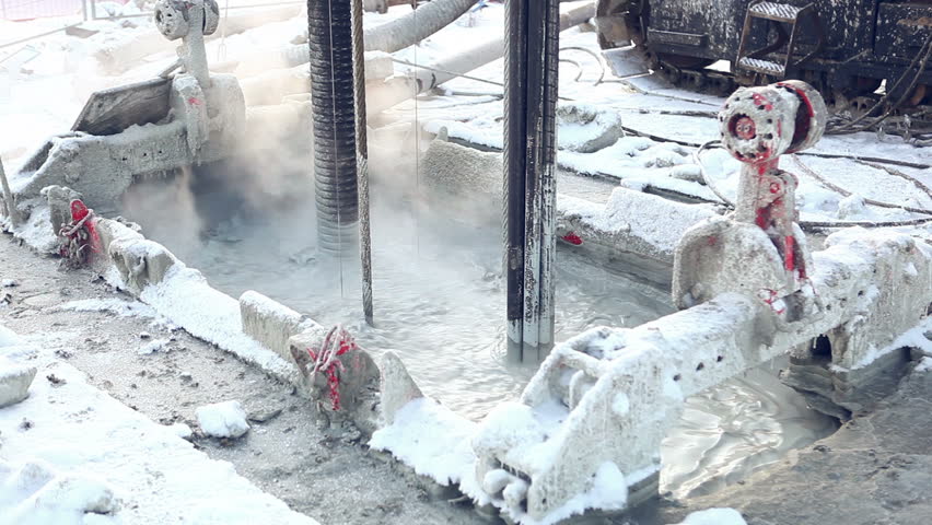 well boring using bentonite mortar framework Stock Footage Video (100% ...