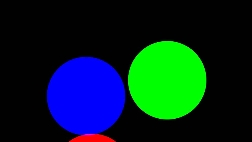 Rgb Circles Additive Color Model. Stock Footage Video (100% Royalty ...