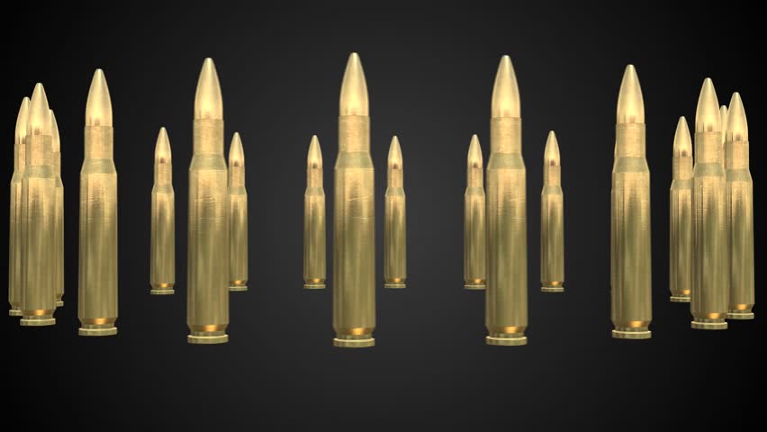 50 Cal Bullets Rotating On Stock Footage Video (100% Royalty-free ...
