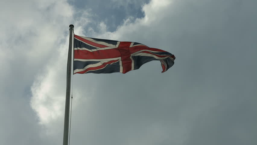 A Large Union Jack Flag, Stock Footage Video (100% Royalty-free ...