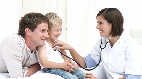 Little Boy Being Examined By Doctor Stock Footage Video (100% Royalty ...