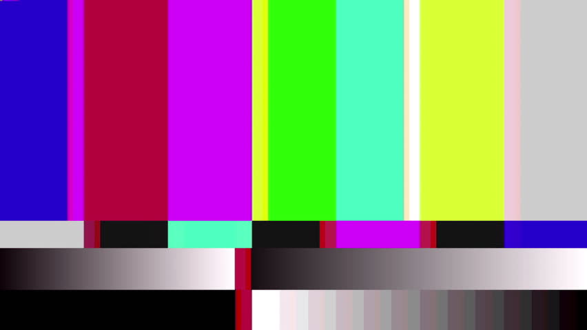 Tv Color Bars Malfunction with Stock Footage Video (100% Royalty-free ...