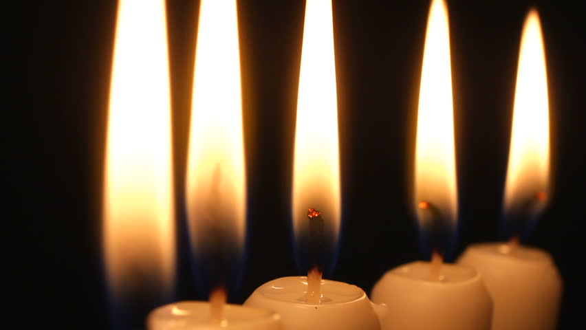 Moving Candle Light. a Rotating Stock Footage Video (100% Royalty-free ...