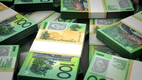 Billion Australian Dollar 3d Rendering Stock Footage Video (100% ...