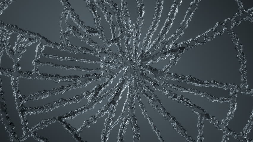 cracked shattered glass slow motion alpha Stock Footage Video (100% ...