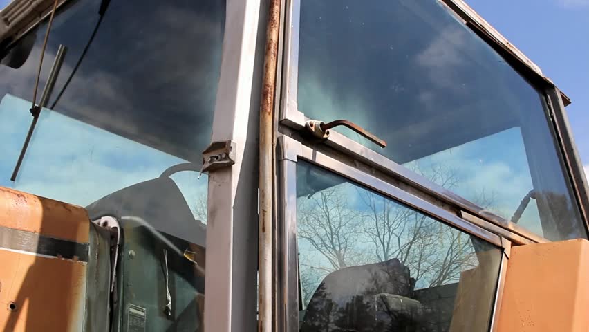 Old Tractor Cab Door with Stock Footage Video (100% Royalty-free ...