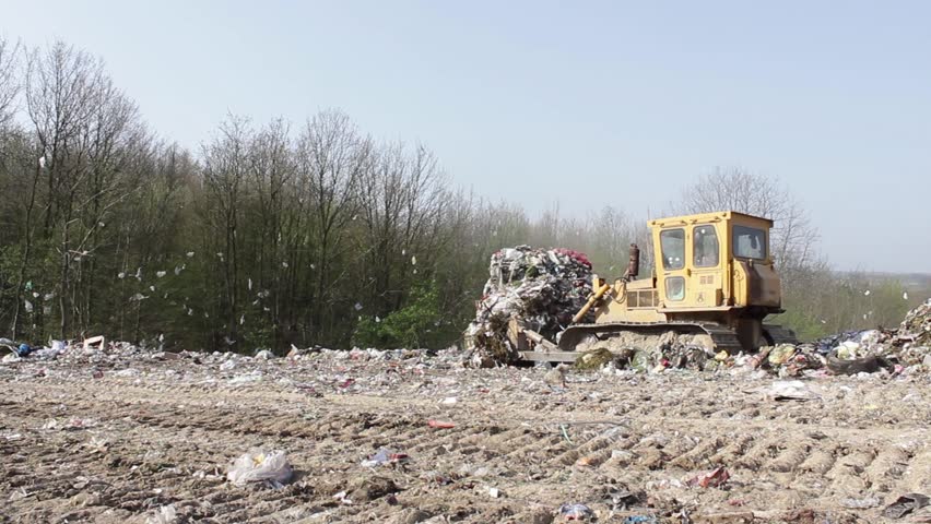 635 Bulldozer (tractor) Pushes a Stock Footage Video (100% Royalty-free ...