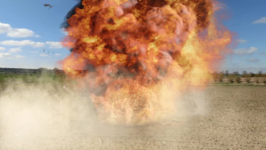 bomb explosion on field Stock Footage Video (100% Royalty-free) 6068618 ...