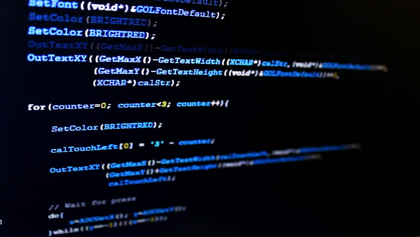 computer code on lcd monitor Stock Footage Video (100% Royalty-free ...