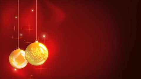 christmas background loop rotating decorations falling Stock Footage ...