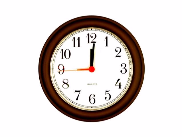 Clock Going Backwards 12 11 Concept Stock Footage Video (100% Royalty ...