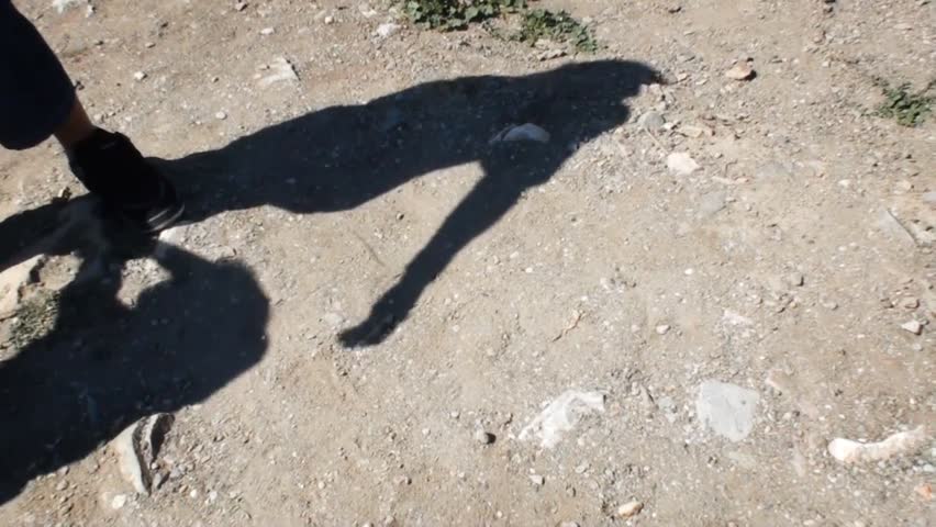 shadows two kids fighting each other Stock Footage Video (100% Royalty ...