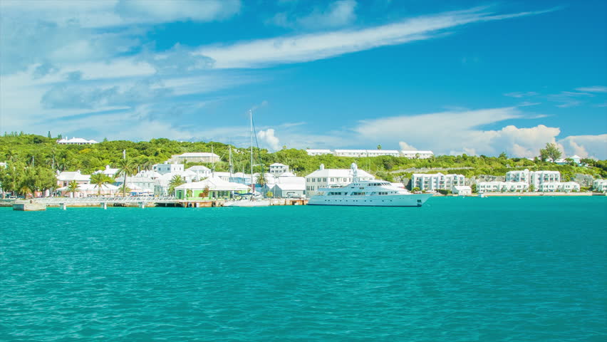 departing st george's harbor bermuda on Stock Footage Video (100% ...