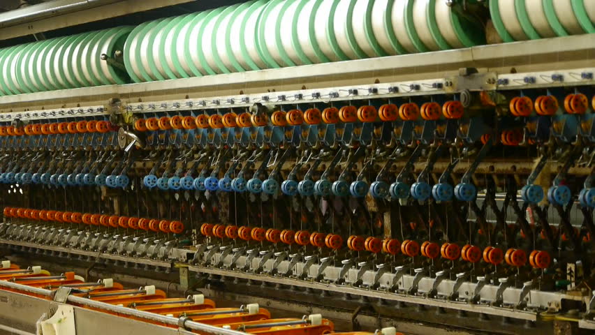 reeling machine textile operation gh2_01122 Stock Footage Video (100% ...
