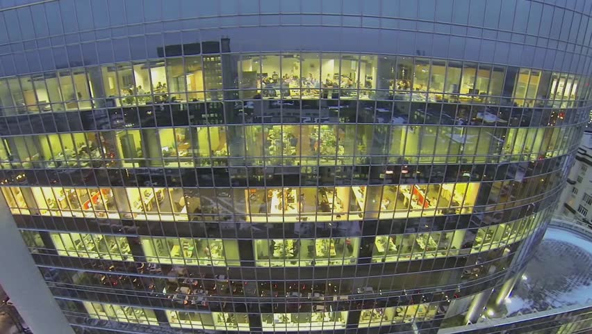 People On Work Behind Windows Stock Footage Video (100% Royalty-free ...