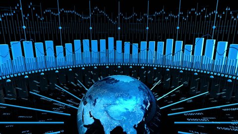World Stock Market Business Chart Charts Stock Footage Video (100% ...