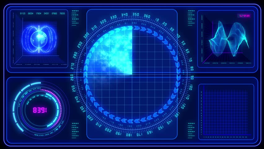 futuristic alarm control keypad entering correct Stock Footage Video ...