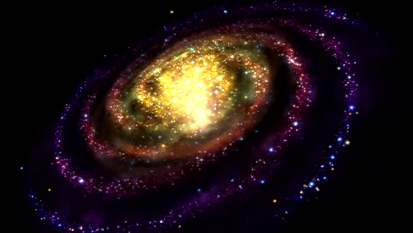 3d animation colorful rotating galaxy seamlessly Stock Footage Video ...