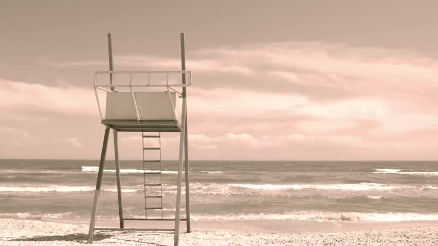 lifeguard post Stock Footage Video (100% Royalty-free) 6141191 ...