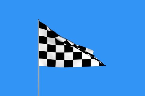 3d animation checkered flag Stock Footage Video (100% Royalty-free ...