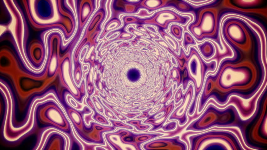 Psychedelic Tunnel Vintage - Full Stock Footage Video (100% Royalty ...