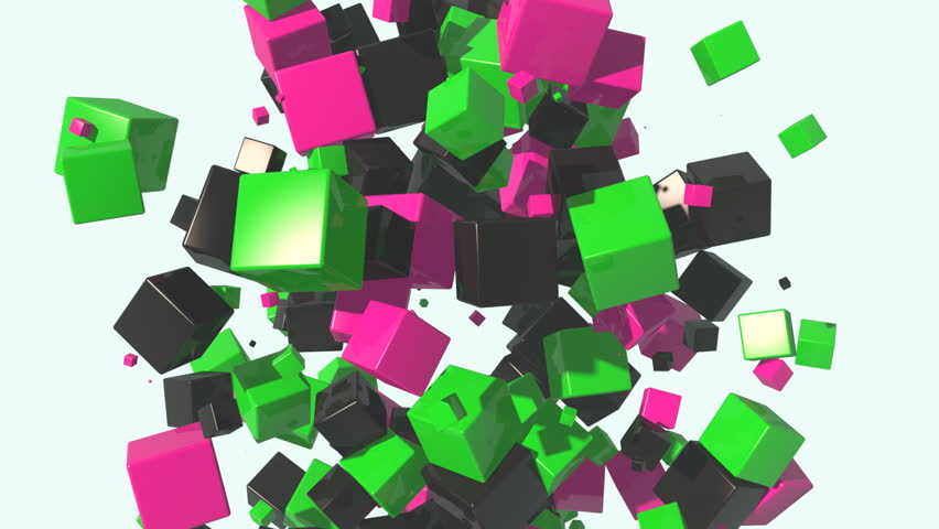 abstract boxes background hd video 1920x1080 Stock Footage Video (100% ...
