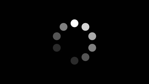 Loading Dots Icon Animation On Transparent Stock Footage Video (100% ...