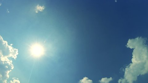 sunny day time lapse clouds moving Stock Footage Video (100% Royalty ...
