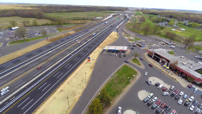 Aerial Video New Jersey Turnpike Stock Footage Video (100% Royalty-free ...