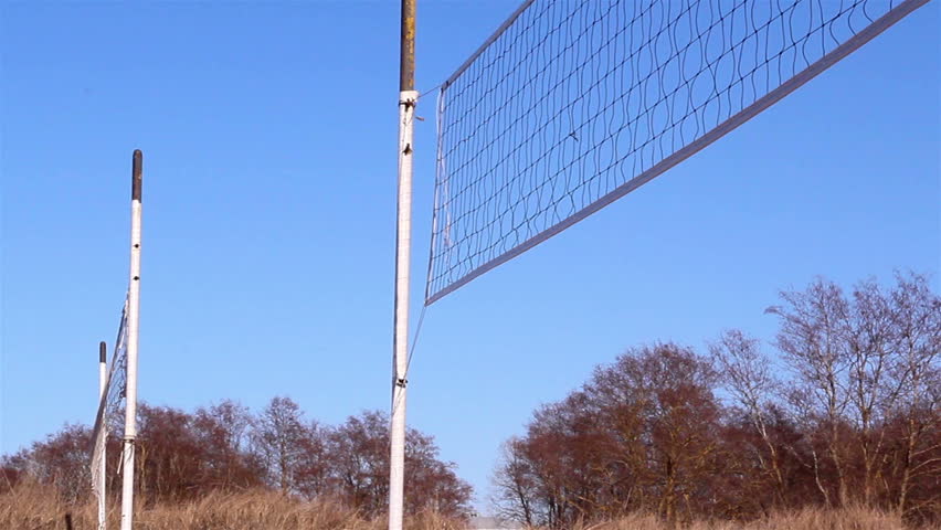 Two Volleyball Nets On the Stock Footage Video (100% Royalty-free ...