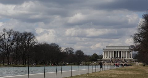 National Mall Pool Lincoln Memorial Washington Stock Footage Video (100 ...