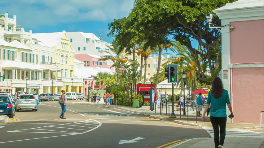 hamilton bermuda - october 2013 people Stock Footage Video (100% ...