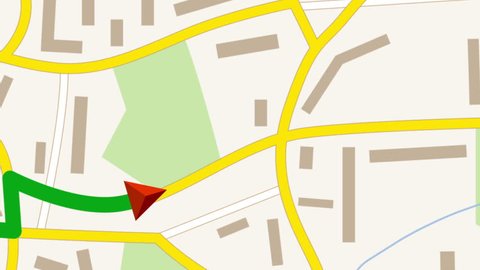 map gps-navigation system seamless footage 4k Stock Footage Video (100% ...