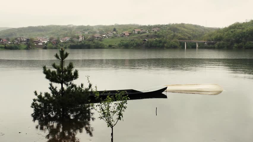 Submerged Boat Floating in the Stock Footage Video (100% Royalty-free ...