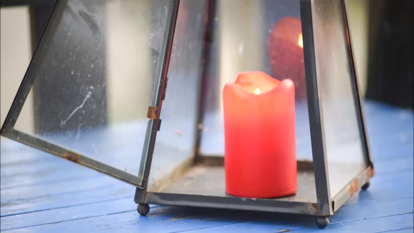 Flickering Candle with Fading Daylight Stock Footage Video (100% ...