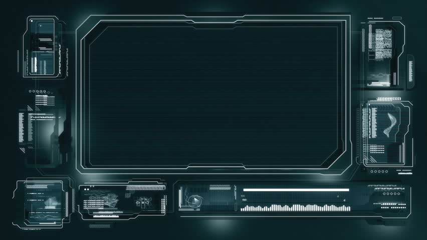 computer screen high quality futuristic animation Stock Footage Video ...