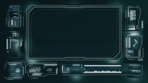 Blue Control Panel Abstract Technology Interface Stock Vector (Royalty ...