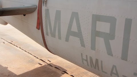 Pan Tail Section Us Marine Apache Stock Footage Video (100% Royalty ...