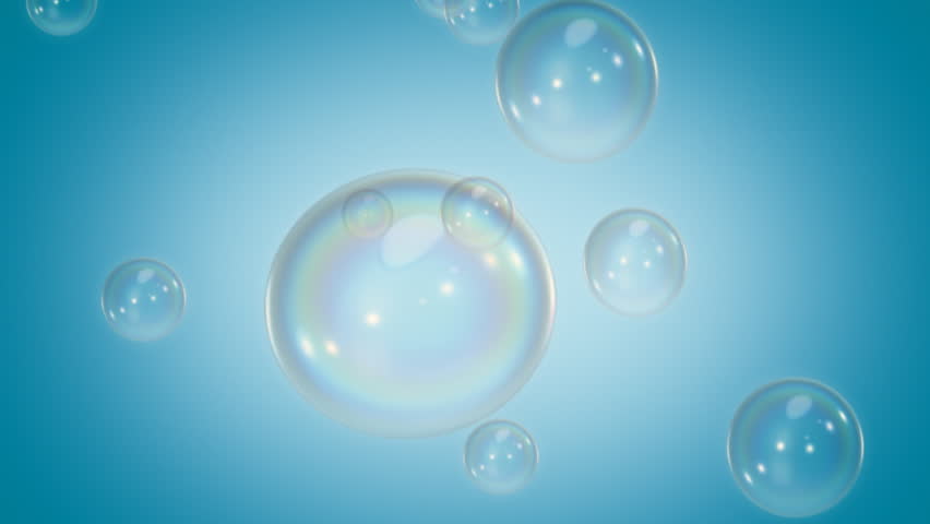 looping animation soap bubbles floating moving Stock Footage Video (100 ...