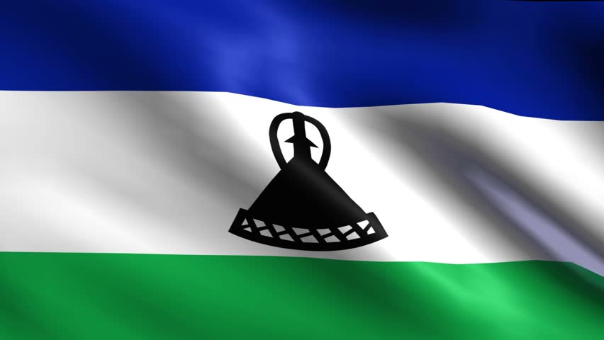 drapeau du lesotho - animation en : vidéo de stock (100 % libre de ...